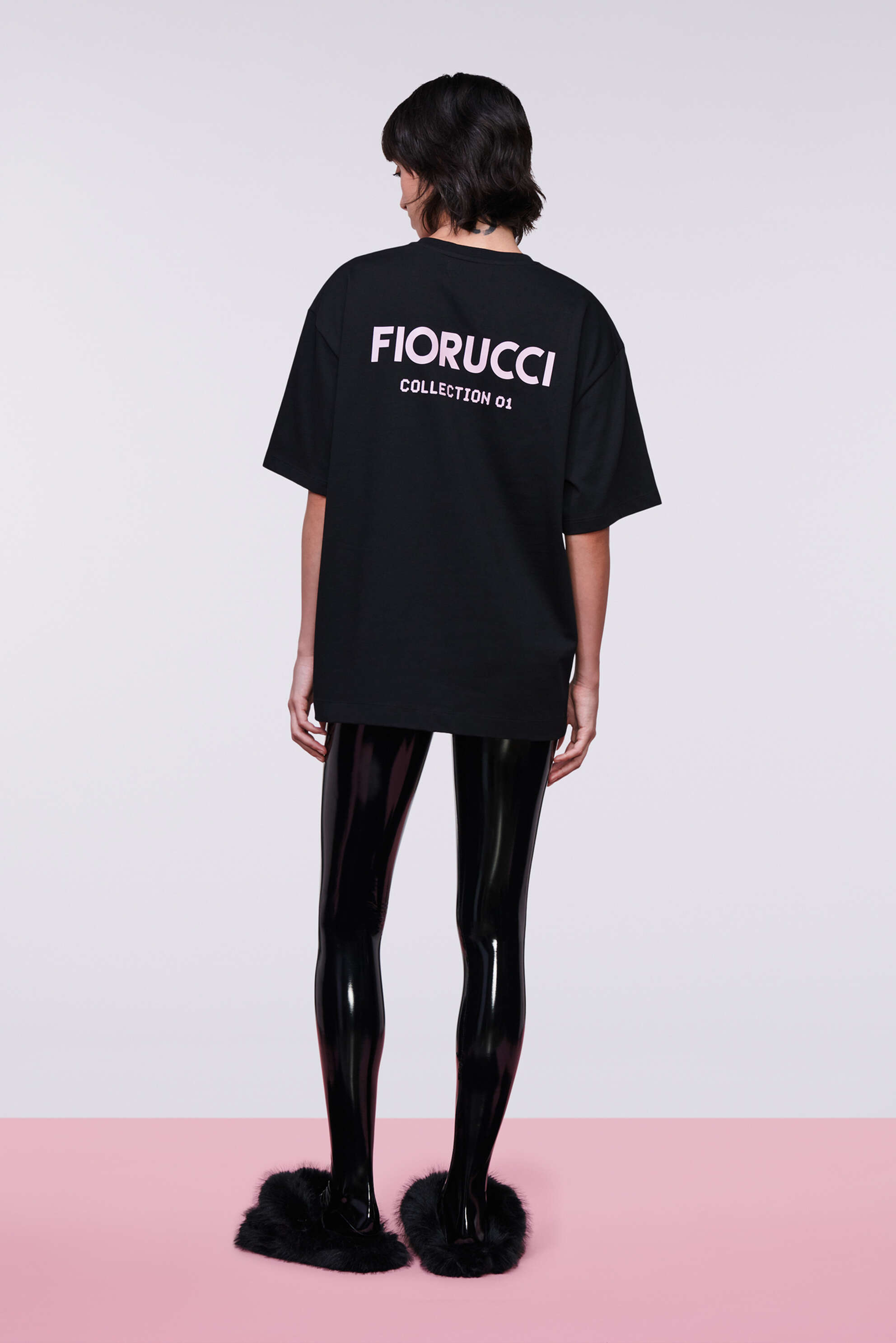 Fiorucci Official Online Store | Vinyl Footed Leggings Black | Fiorucci